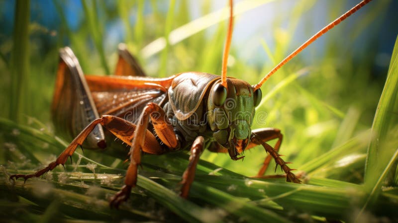 Realistic Bug on Grass: Hyper-detailed National Geographic Style ...