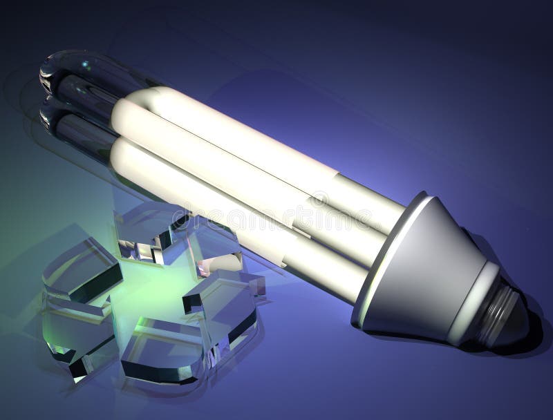 Realistic Bulb - Save Energy Stock Photo - Image of power, greeb: 73338180