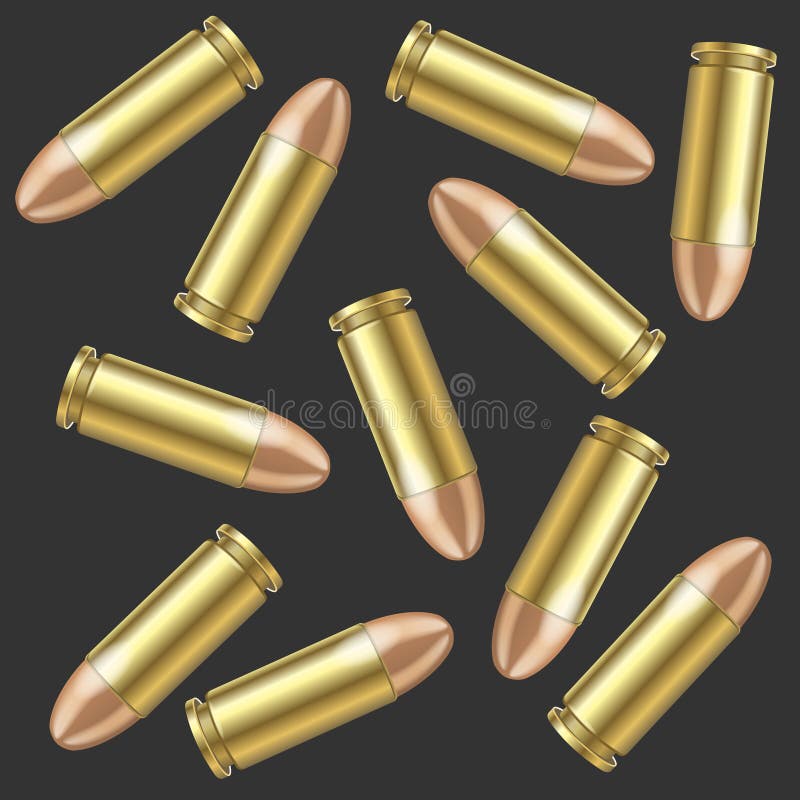 Gun and bullet pattern stock vector. Illustration of army - 20695371