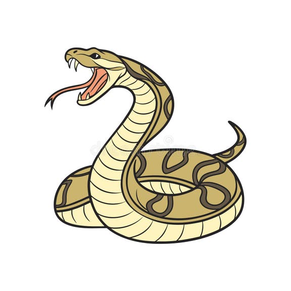 Realistic Burmese Python Nature Artwork Stock Illustration ...