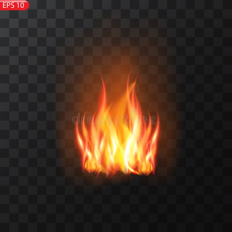 Trail of Fire.Burning Flames Translucent Elements Special Effect ...