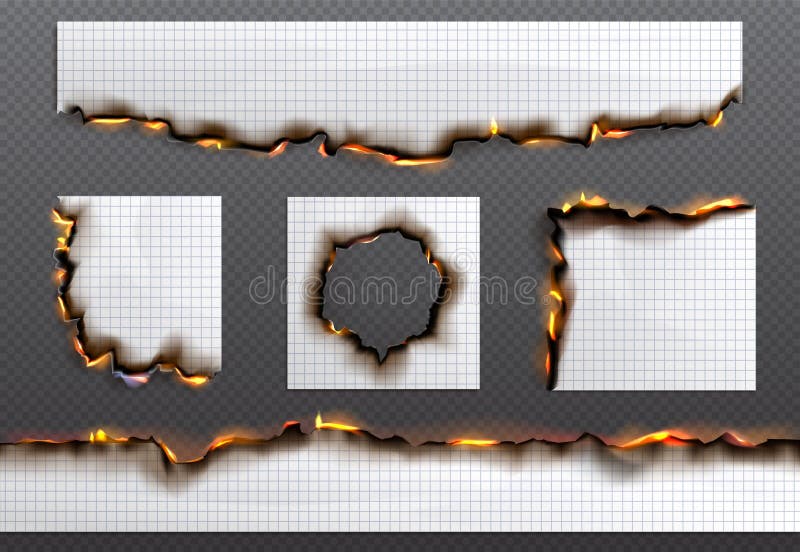 Border Burn Effect Frame Grunge Paper Stock Illustrations – 236 Border ...