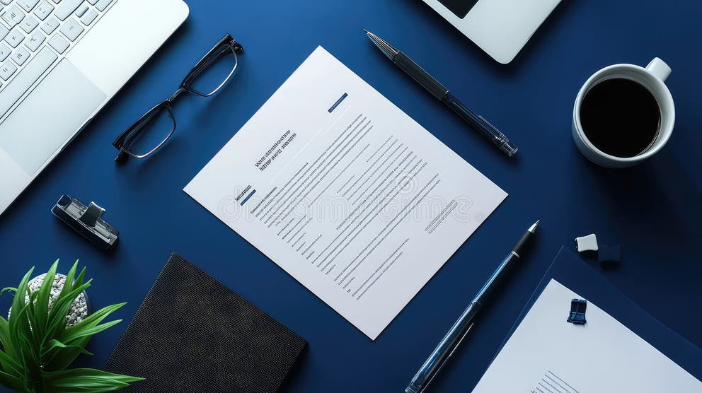 Realistic Business Proposal Layout Stock Illustration - Illustration of ...