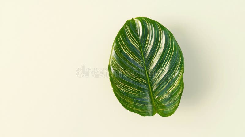 Realistic Calathea Leaf with Striking Pattern, Perfect for Nature ...
