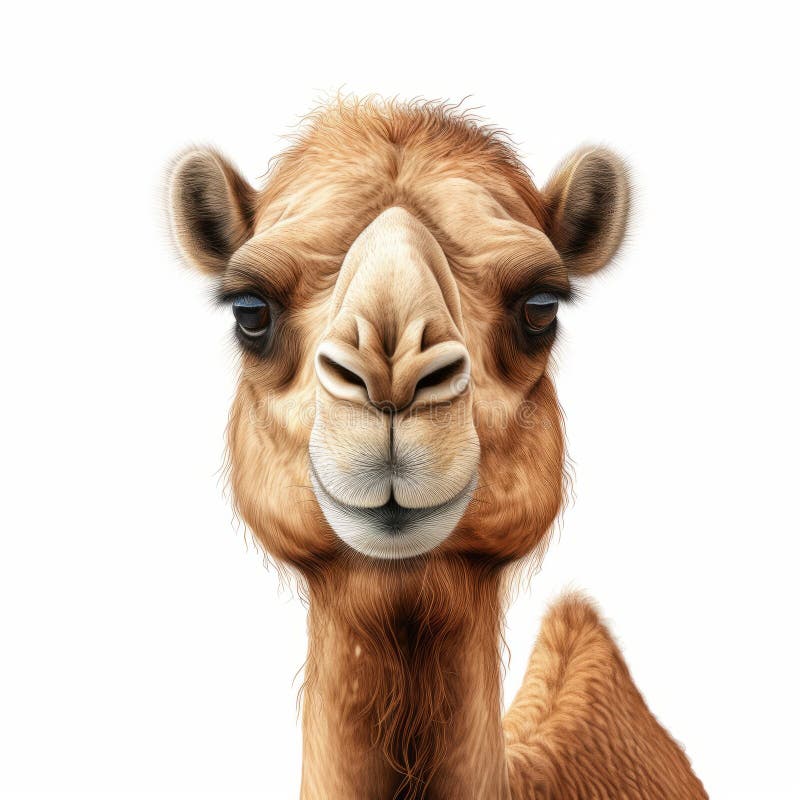 Realistic Camel Illustration with Charming Character and Detailed ...