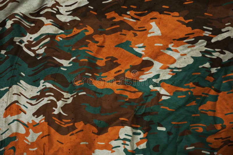 Realistic Camouflage Pattern Military Tarp Canvas Stock Photo - Image ...