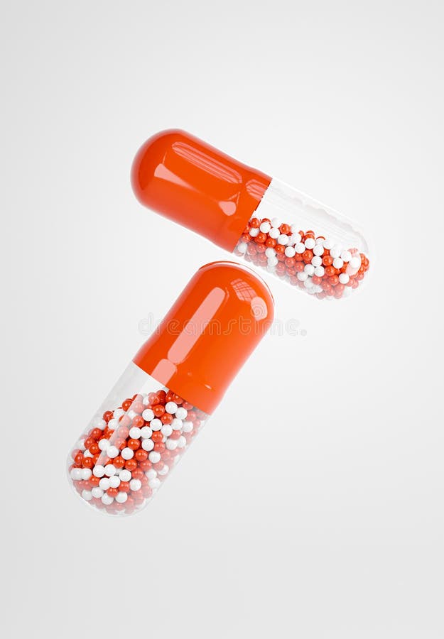 Realistic Capsule for Medical Stock Illustration - Illustration of ...