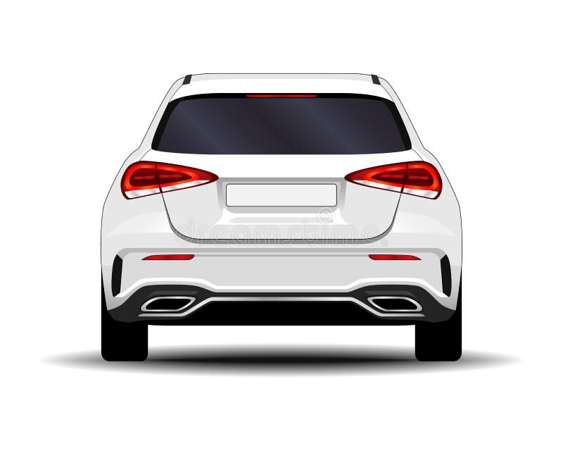 Realistic car. hatchback stock illustration. Illustration of machine ...