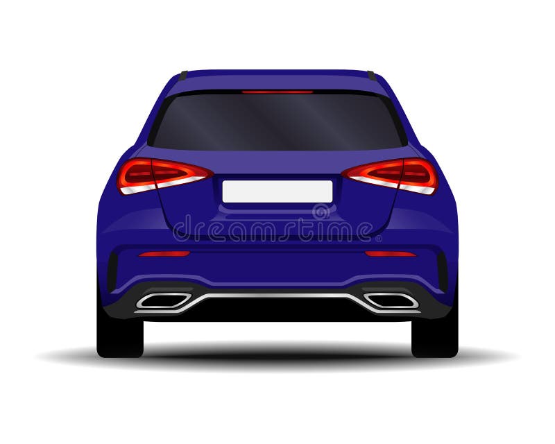 Realistic car. hatchback stock illustration. Illustration of auto ...