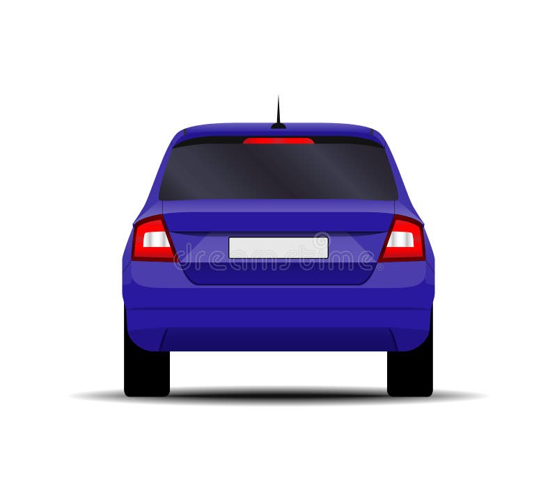 Realistic car. hatchback stock illustration. Illustration of small ...