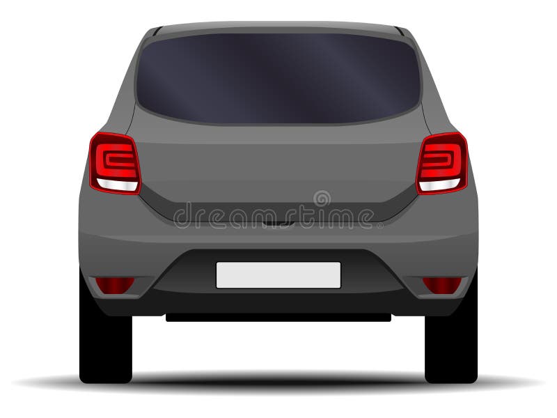 Realistic car. hatchback stock vector. Illustration of body - 184892888