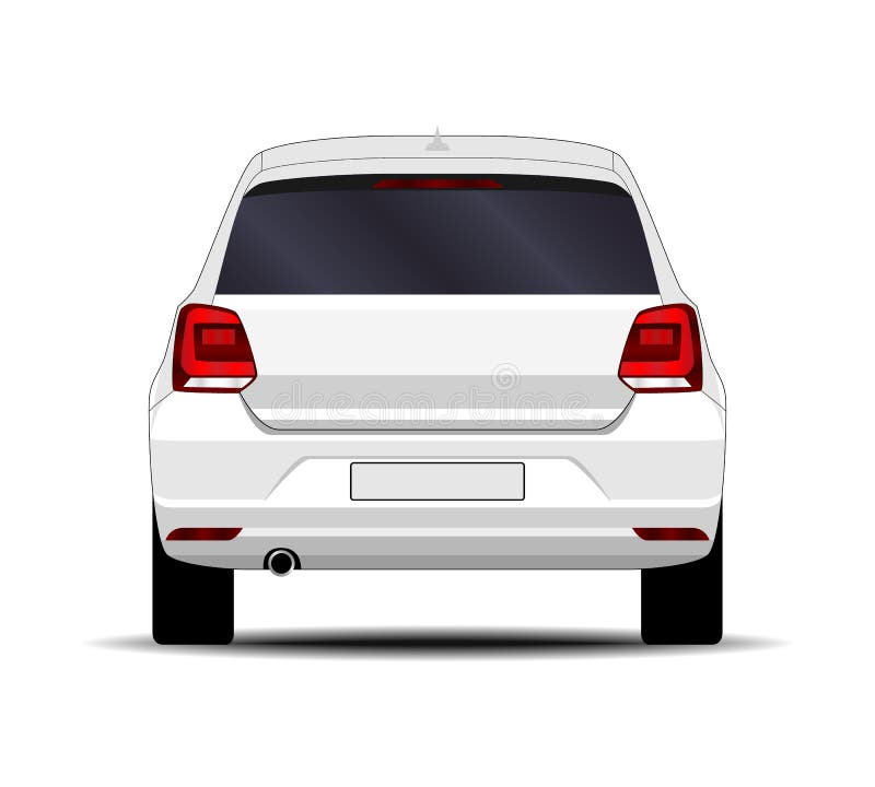 Realistic hatchback car. stock illustration. Illustration of automobile ...
