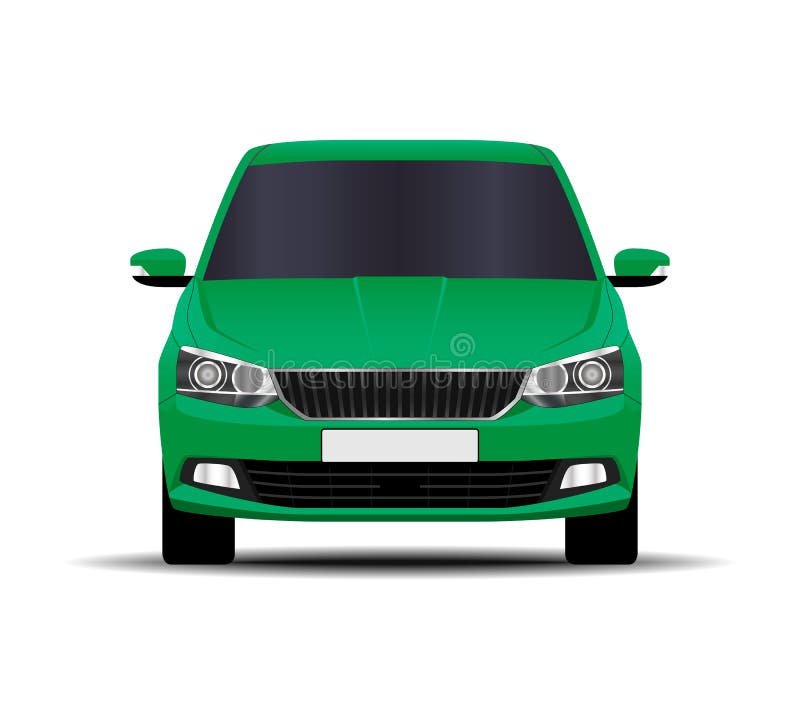 Realistic car. hatchback stock illustration. Illustration of small ...