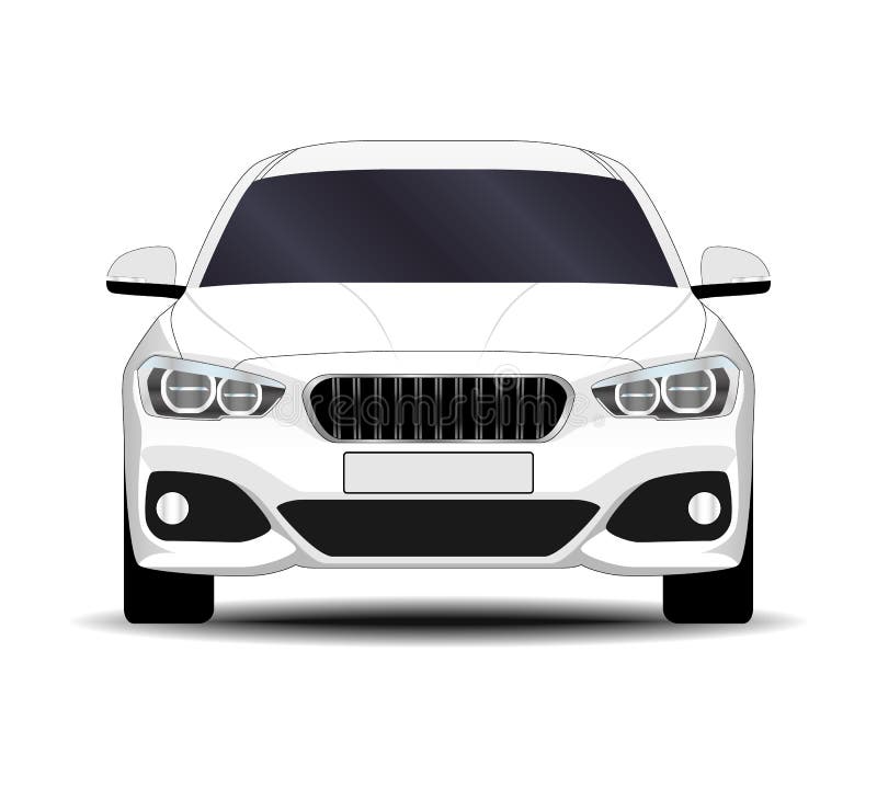 Realistic car. hatchback stock illustration. Illustration of back ...
