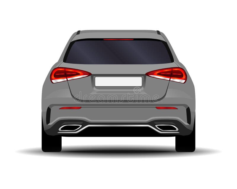 Realistic car. hatchback stock illustration. Illustration of small ...