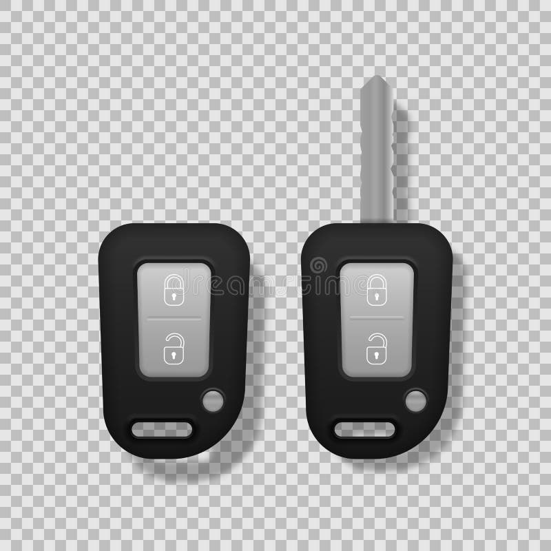 Realistic car keys. stock vector. Illustration of automobile - 195169680