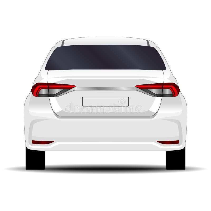 Realistic car. sedan stock vector. Illustration of auto - 185392241