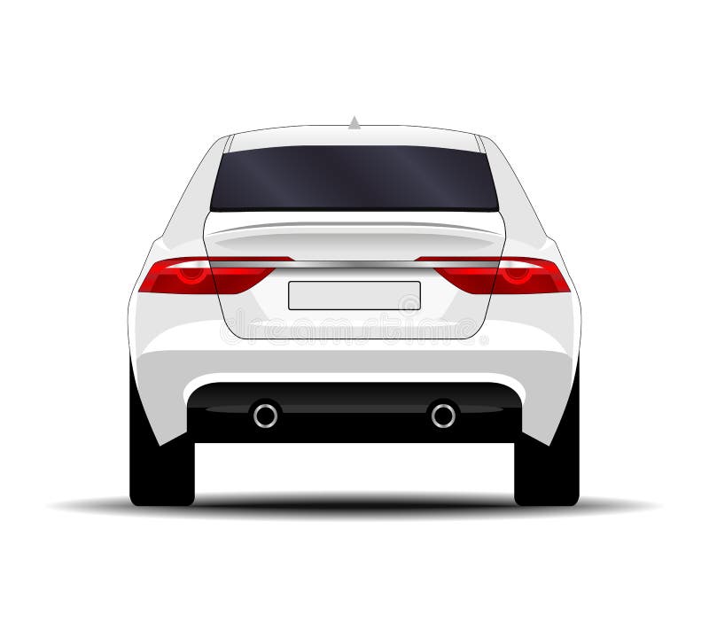 Realistic sedan car. stock illustration. Illustration of business ...