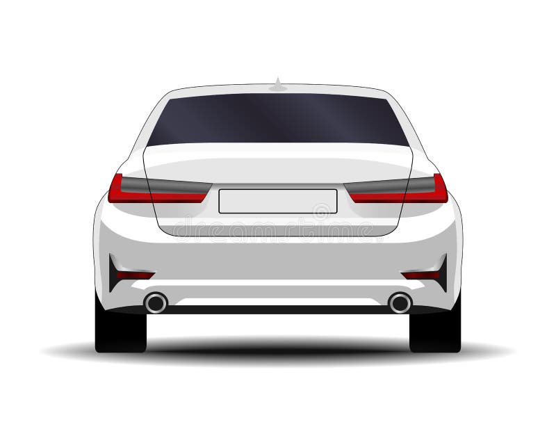 Sedan realistic car. stock illustration. Illustration of transport ...