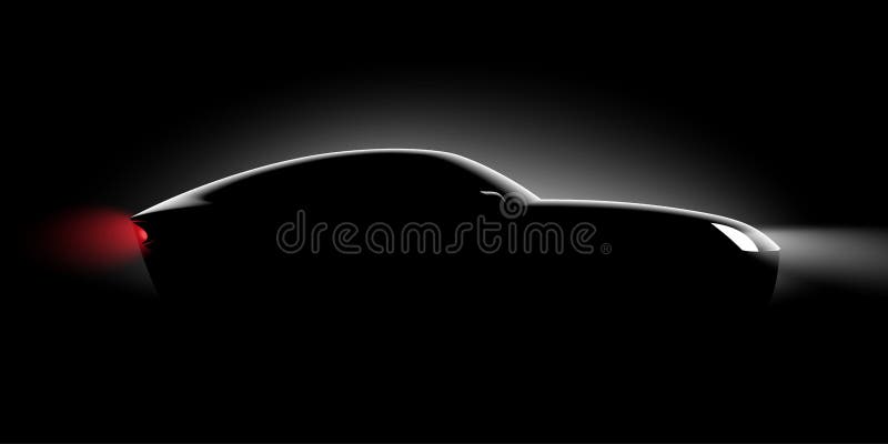 Night Car Front View Dark Background Stock Illustrations – 803 Night ...