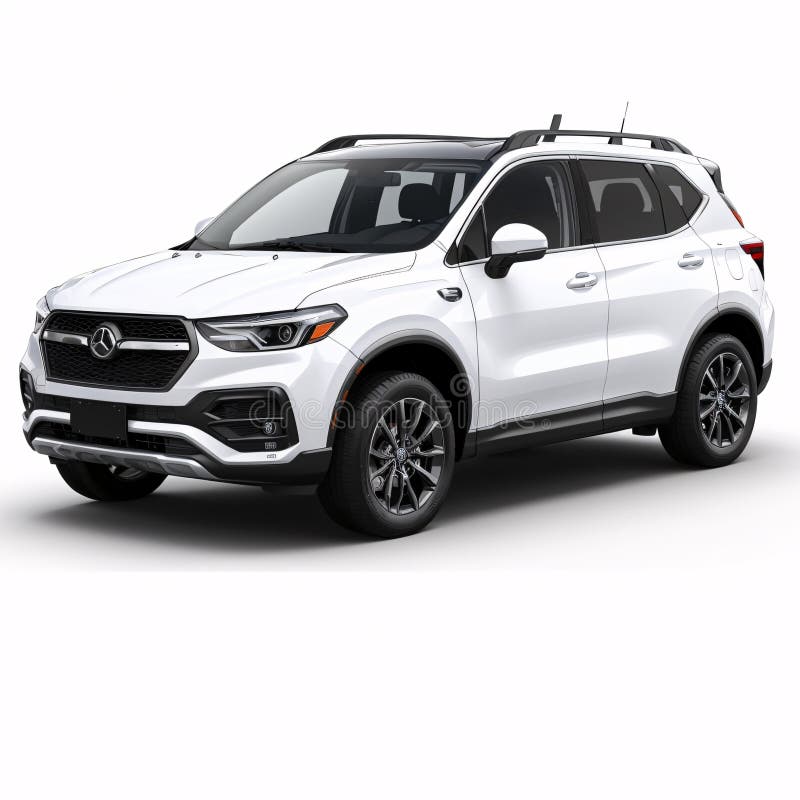 Realistic Car SUV Red Color with 3d Perspective and Transparency ...