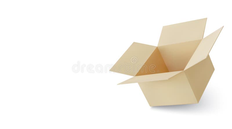 3d Realistic Cardboard Boxes Flying Over the World Map. Shipping and ...