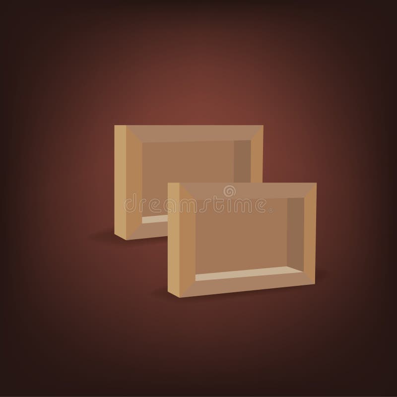 Realistic Cardboard Package Box. Flat Design Style. Vector Illustration ...