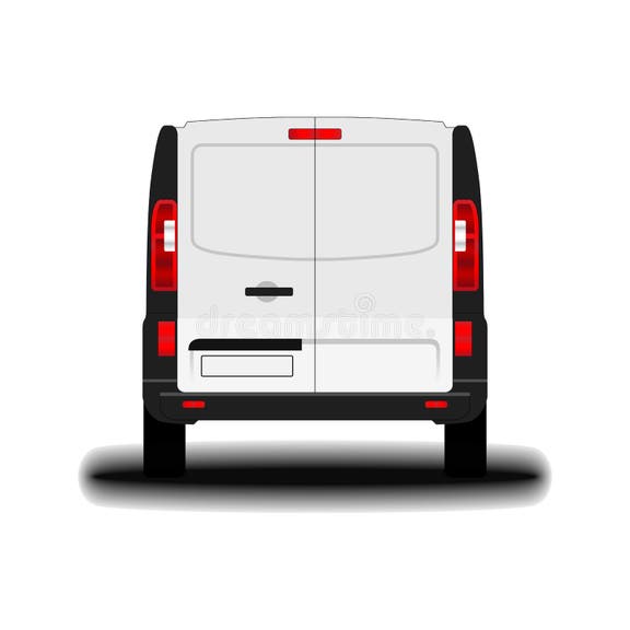 Realistic cargo van. stock vector. Illustration of transport - 100003742