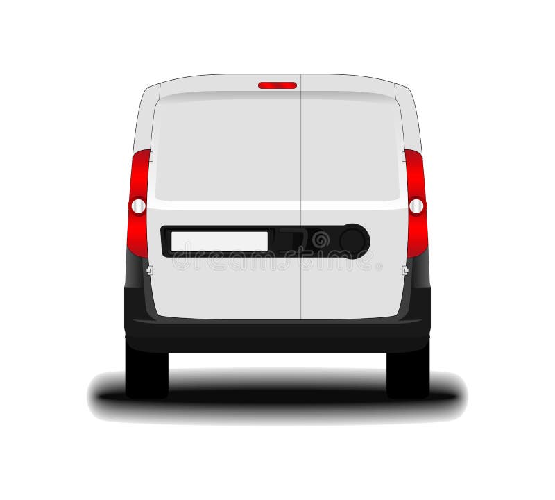 Cargo realistic van. stock illustration. Illustration of realistic ...