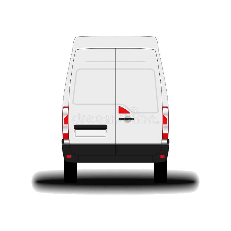 Realistic cargo van. stock vector. Illustration of transportation ...