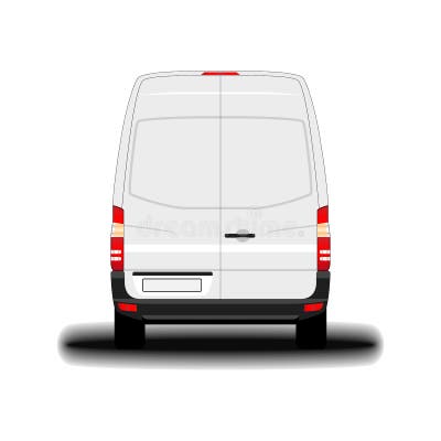Realistic cargo van. stock vector. Illustration of profile - 100964434