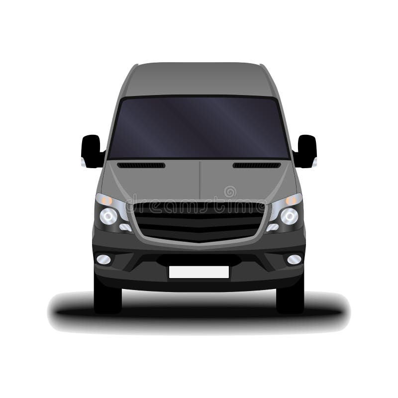 Realistic cargo van. stock illustration. Illustration of realistic ...