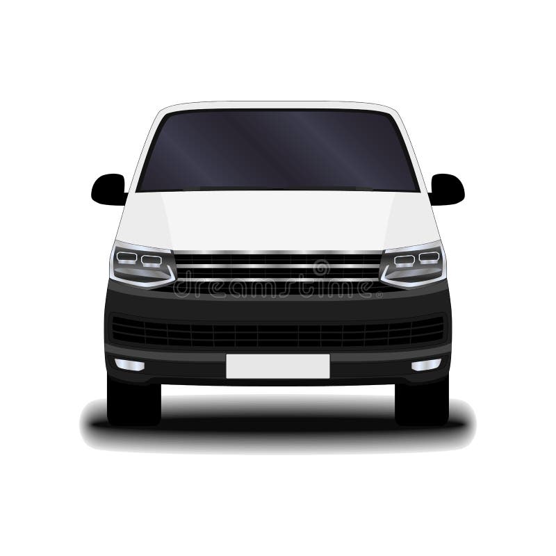 Realistic cargo van. stock vector. Illustration of delivery - 99690302