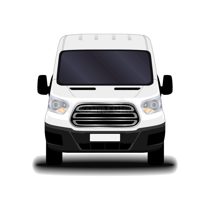 Realistic cargo van. stock vector. Illustration of industry - 100947272