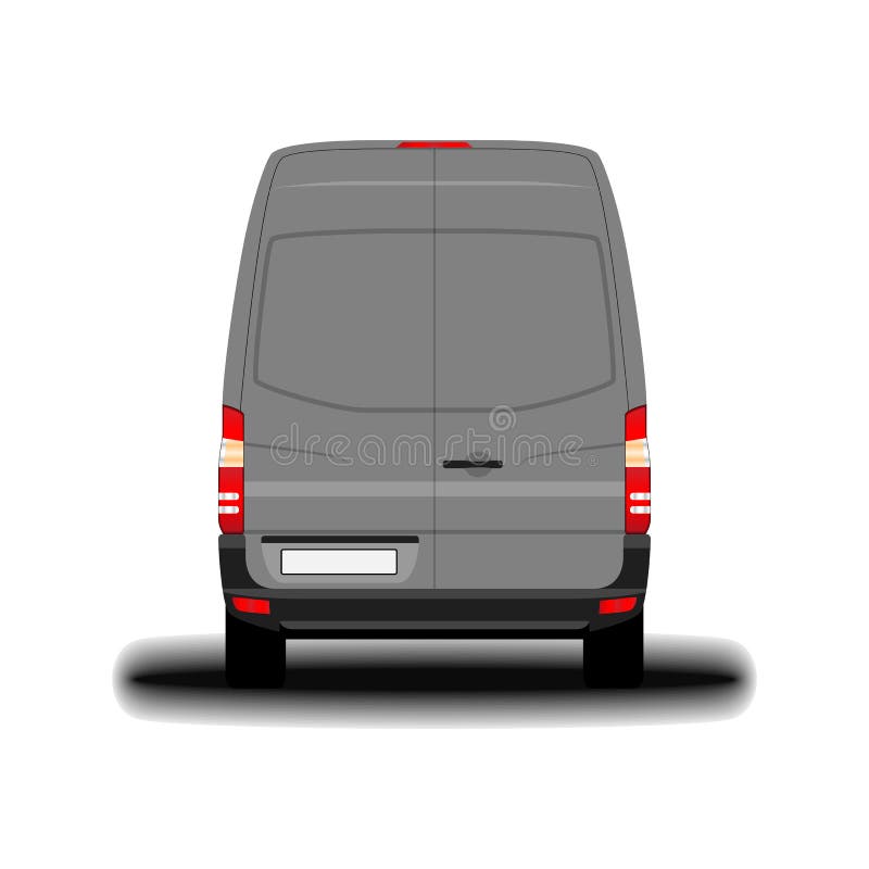 Realistic cargo van. stock illustration. Illustration of realistic ...