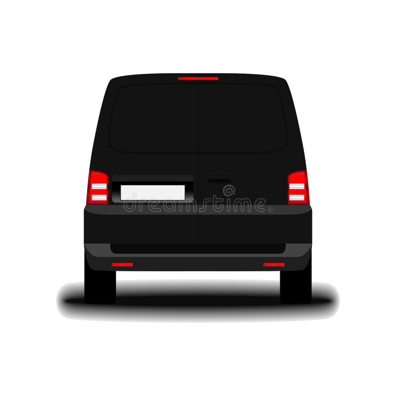 Realistic cargo van. stock vector. Illustration of transport - 99636048