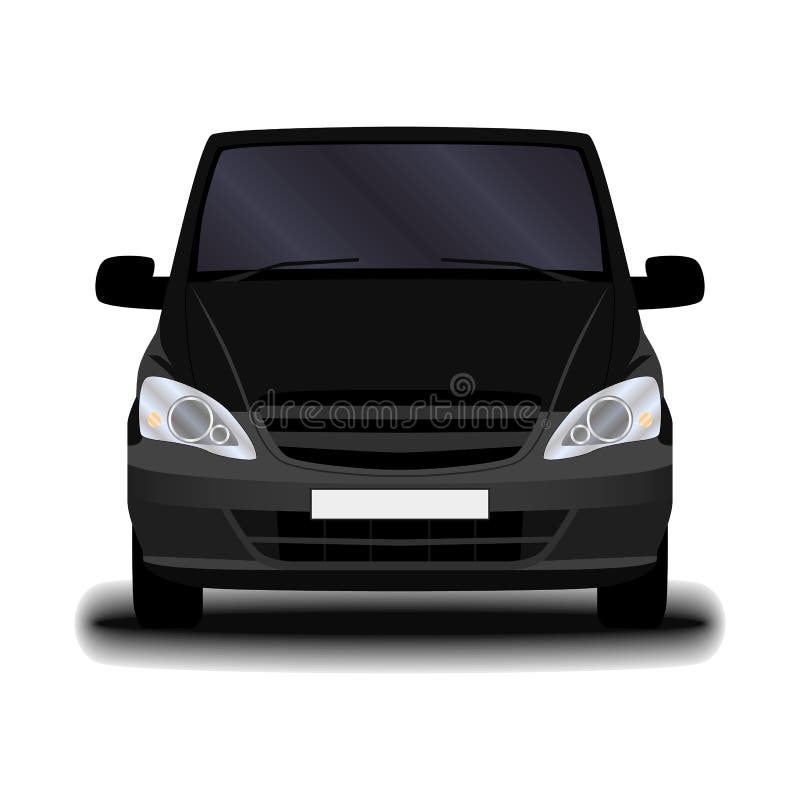 Realistic cargo van. stock vector. Illustration of lorry - 100014872