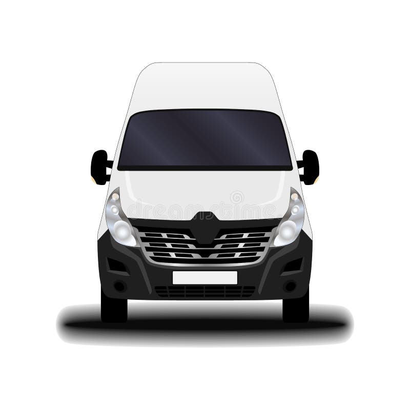 Realistic cargo van. stock vector. Illustration of transport - 100957054