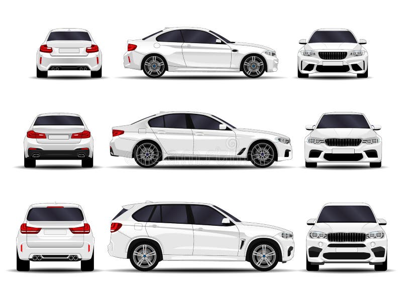 Realistic cars set. stock illustration. Illustration of disk - 127129539