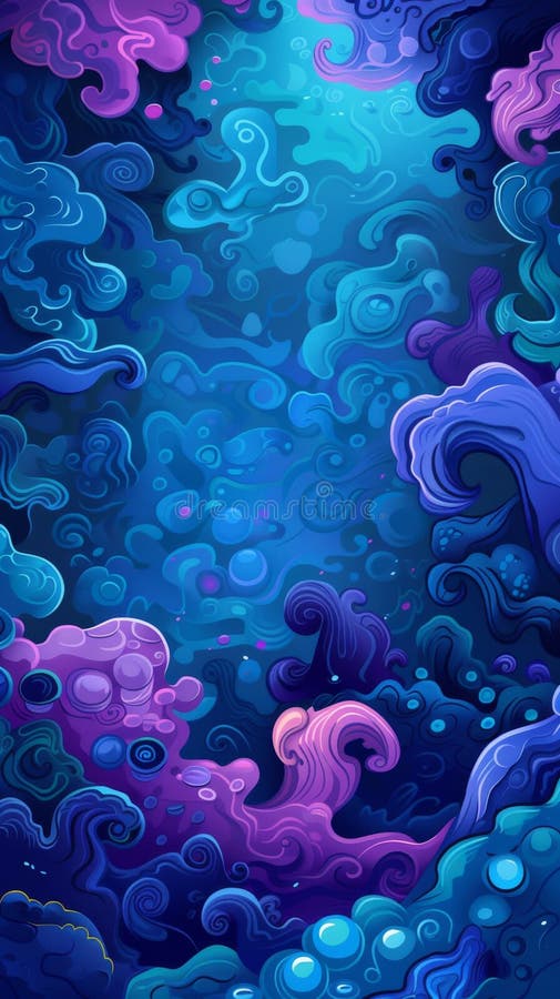 Realistic Cartoon Background with Detailed Hand-drawn Illustrations ...