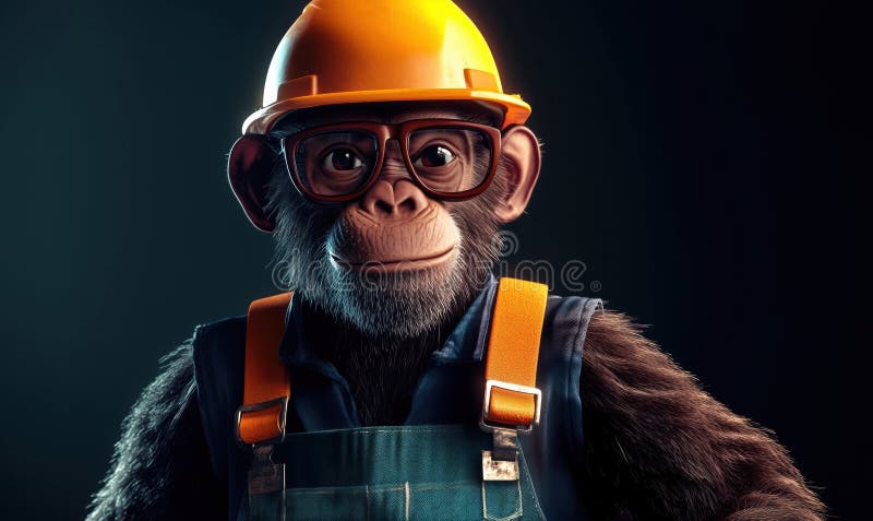 Cartoon Monkey Construction Stock Photos - Free & Royalty-Free Stock ...