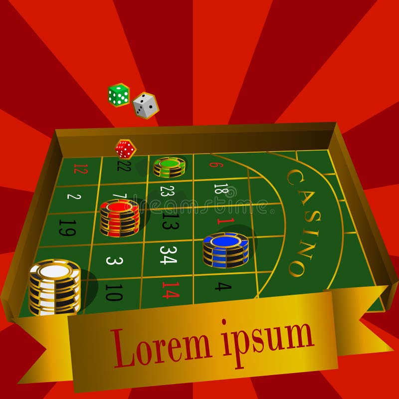 Realistic casino elements: stock vector. Illustration of fortune - 93111915