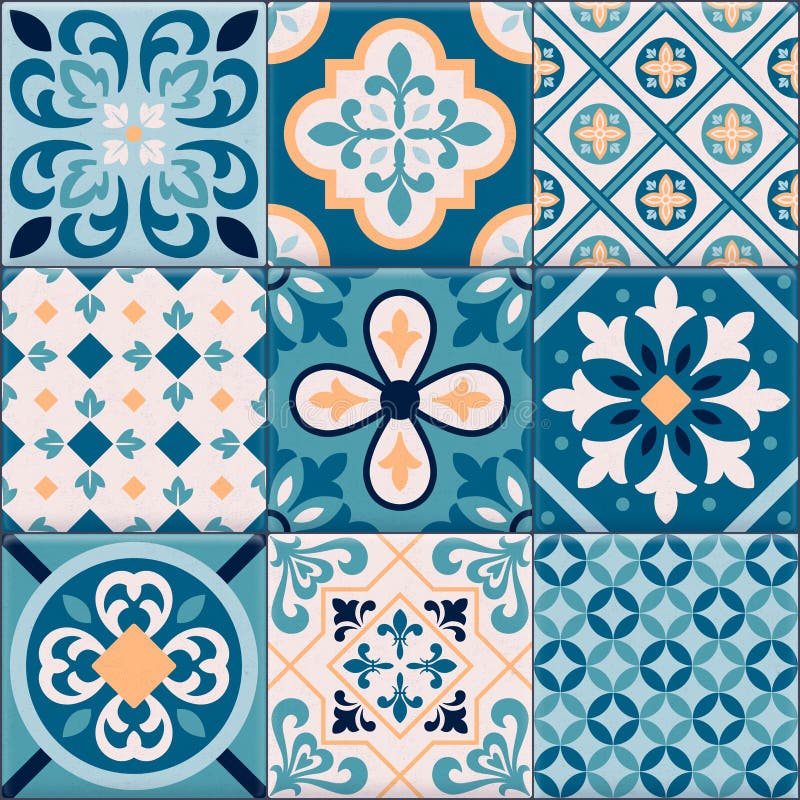 Realistic Ceramic Floor Tiles Icon Set Stock Vector - Illustration of ...
