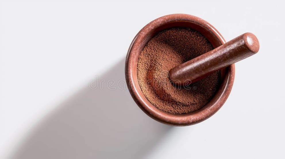 Realistic Ceramic Mortar and Pestle for Kitchen Use and Culinary ...