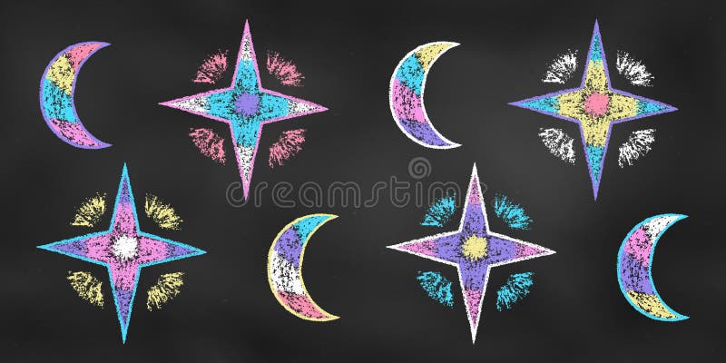 Moon Crayon Sketch Stock Illustrations – 314 Moon Crayon Sketch Stock ...