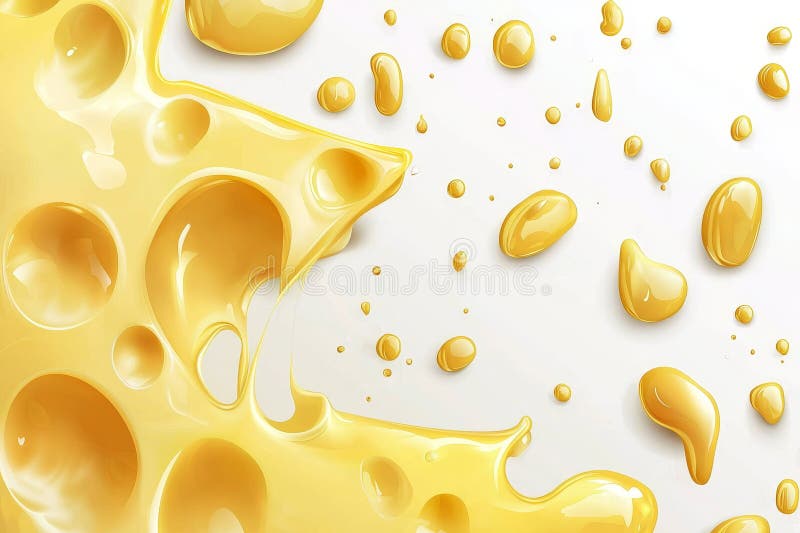 Realistic Cheese Borders Isolated on Transparent Background. Stock ...