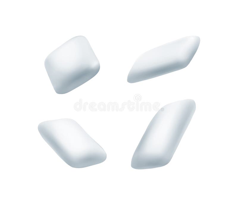 Realistic Chewing Gum stock illustration. Illustration of symbol ...