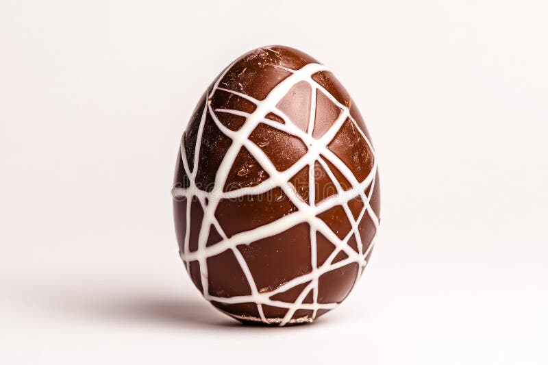 Realistic Chocolate Easter Egg a Single Solid Milk Chocolate Easter Egg ...