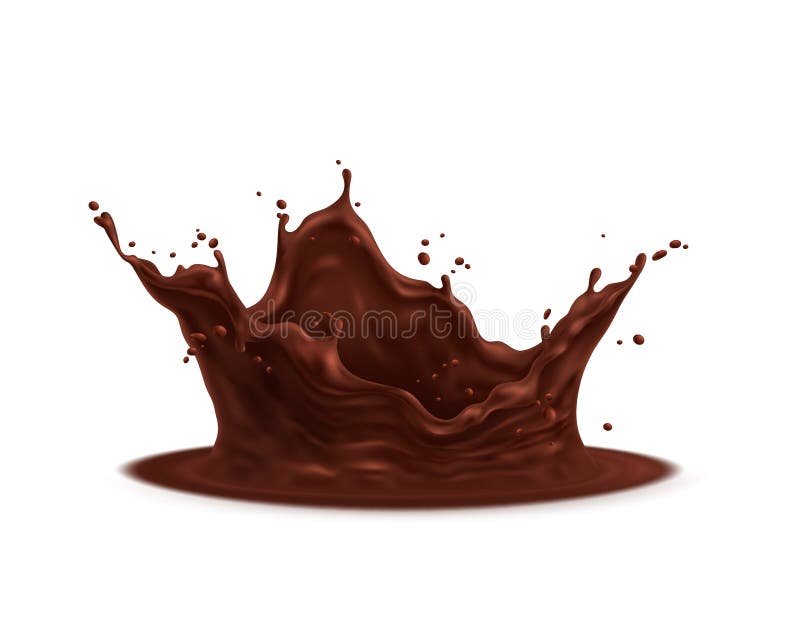 Chocolate Splatter Realistic Composition Stock Vector - Illustration of ...