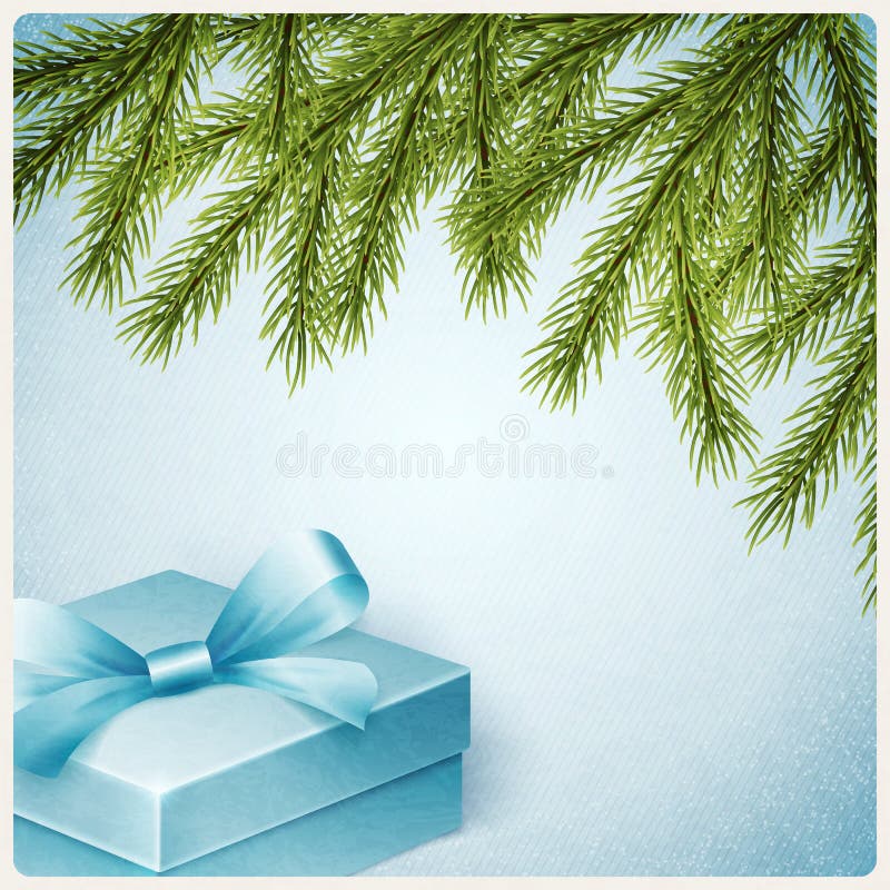 Realistic Christmas Background Stock Vector - Illustration of pine ...